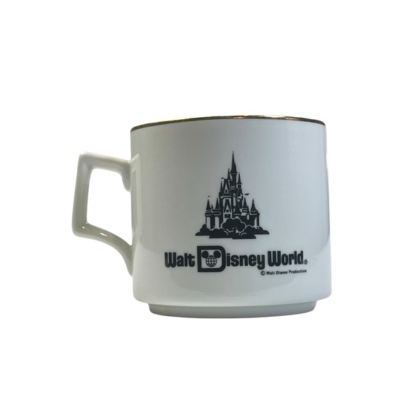 Disney | Dining | Vintage Walt Disney World Coffee Mug Castle Logo Made ...